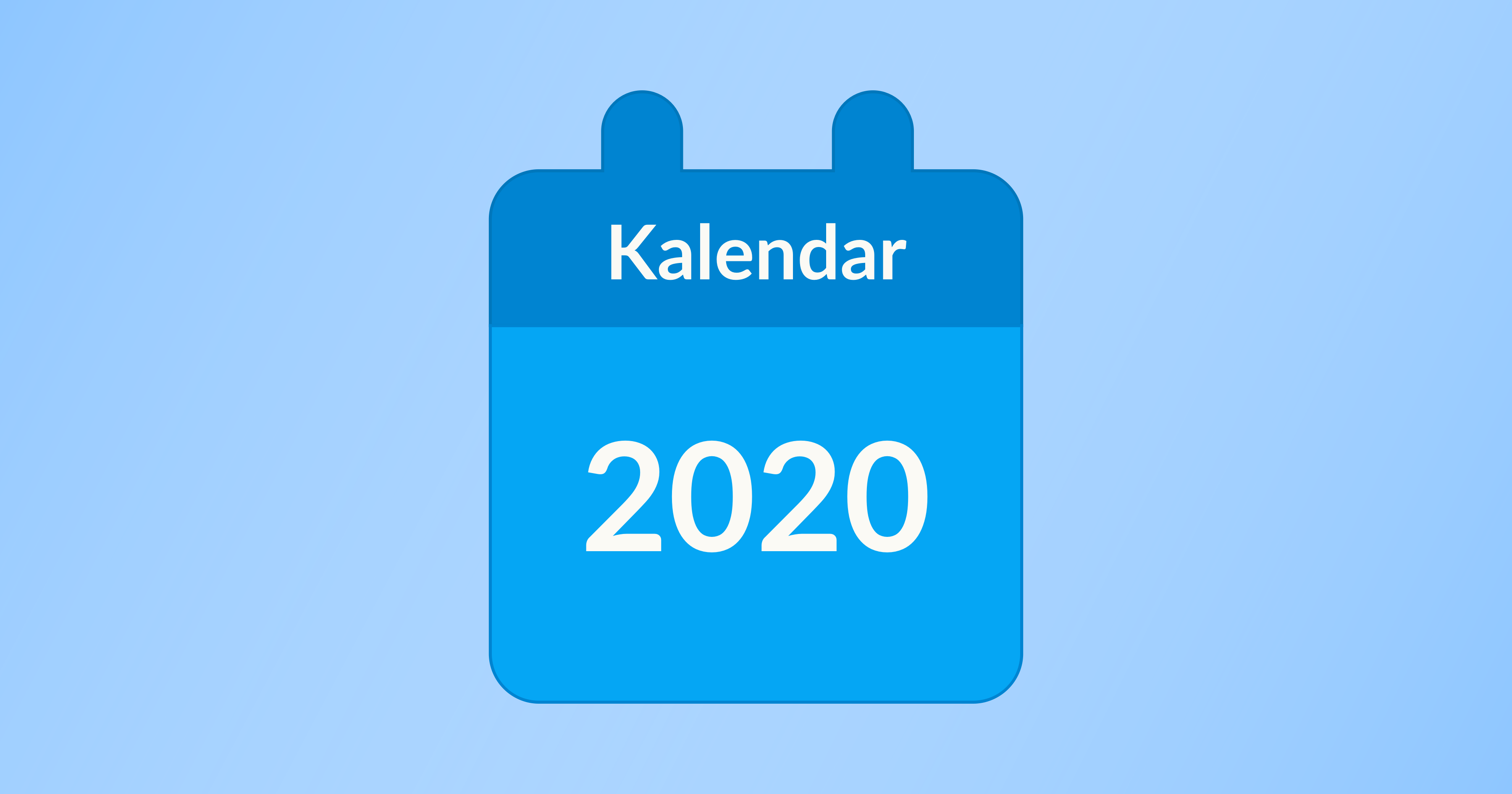 Kalendar za 2020. godinu s hrvatskim blagdanima i praznicima