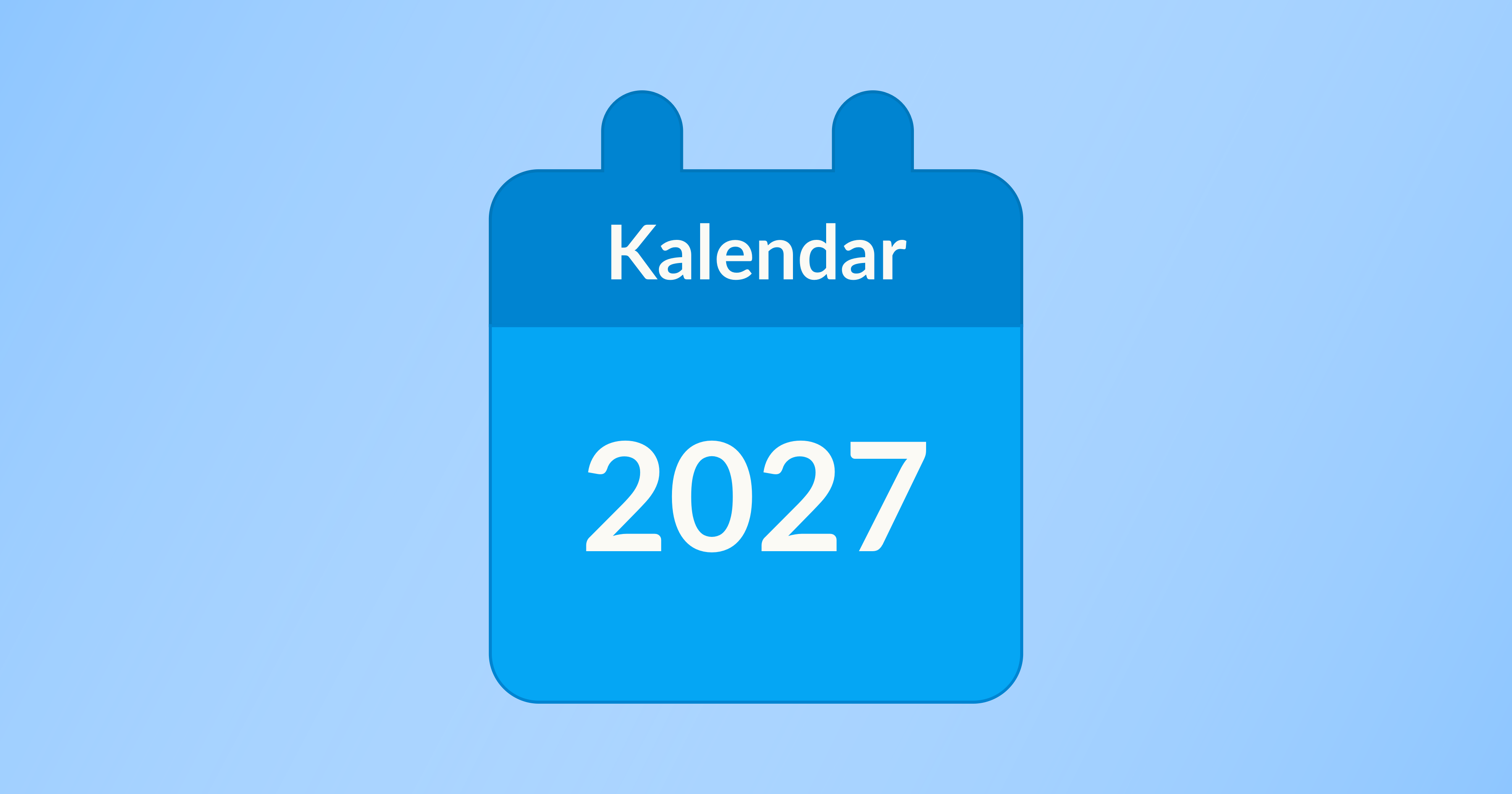 Kalendar za 2027. godinu s hrvatskim blagdanima i praznicima